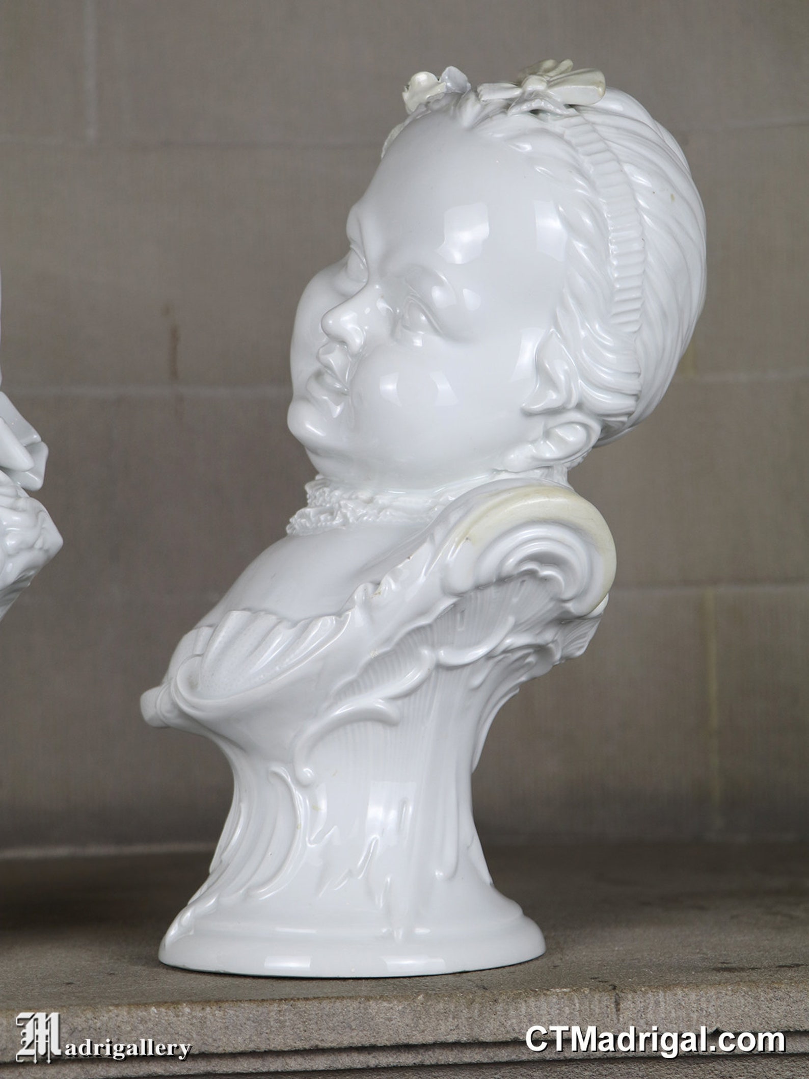BIG Porcelain Portrait Bust Pair Two Antique Sculpture - Etsy