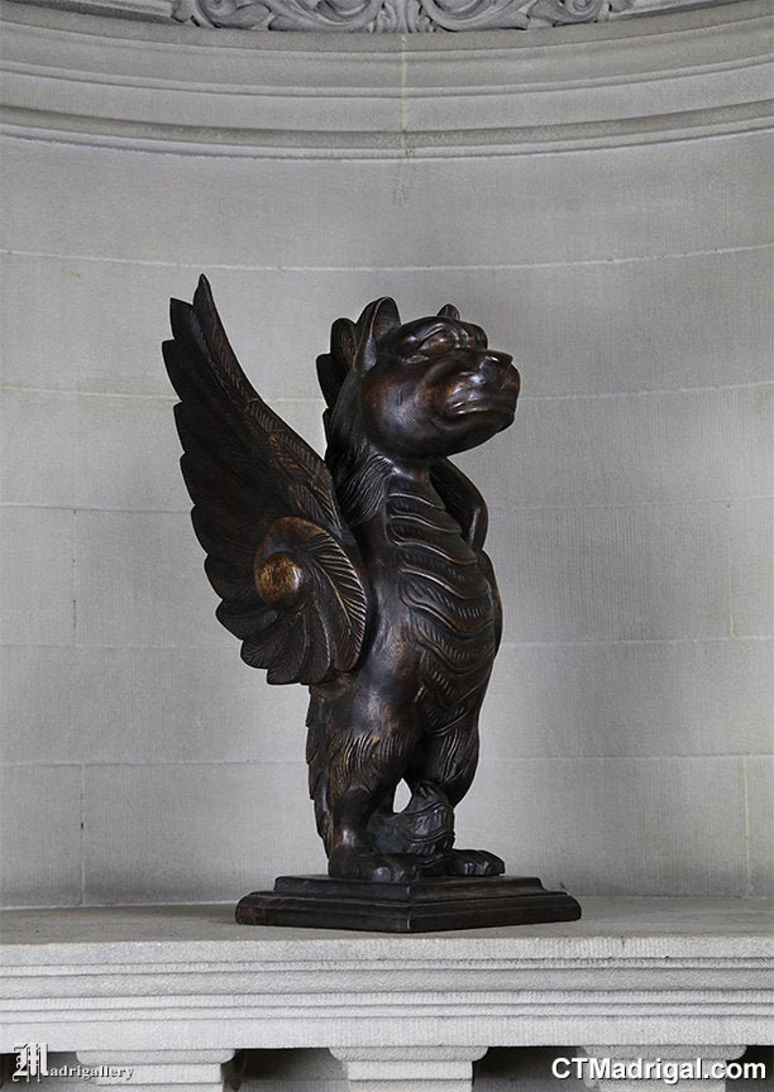 Antique Carved Wood Griffin Sculpture 18th 19th Century, Not Painting ...