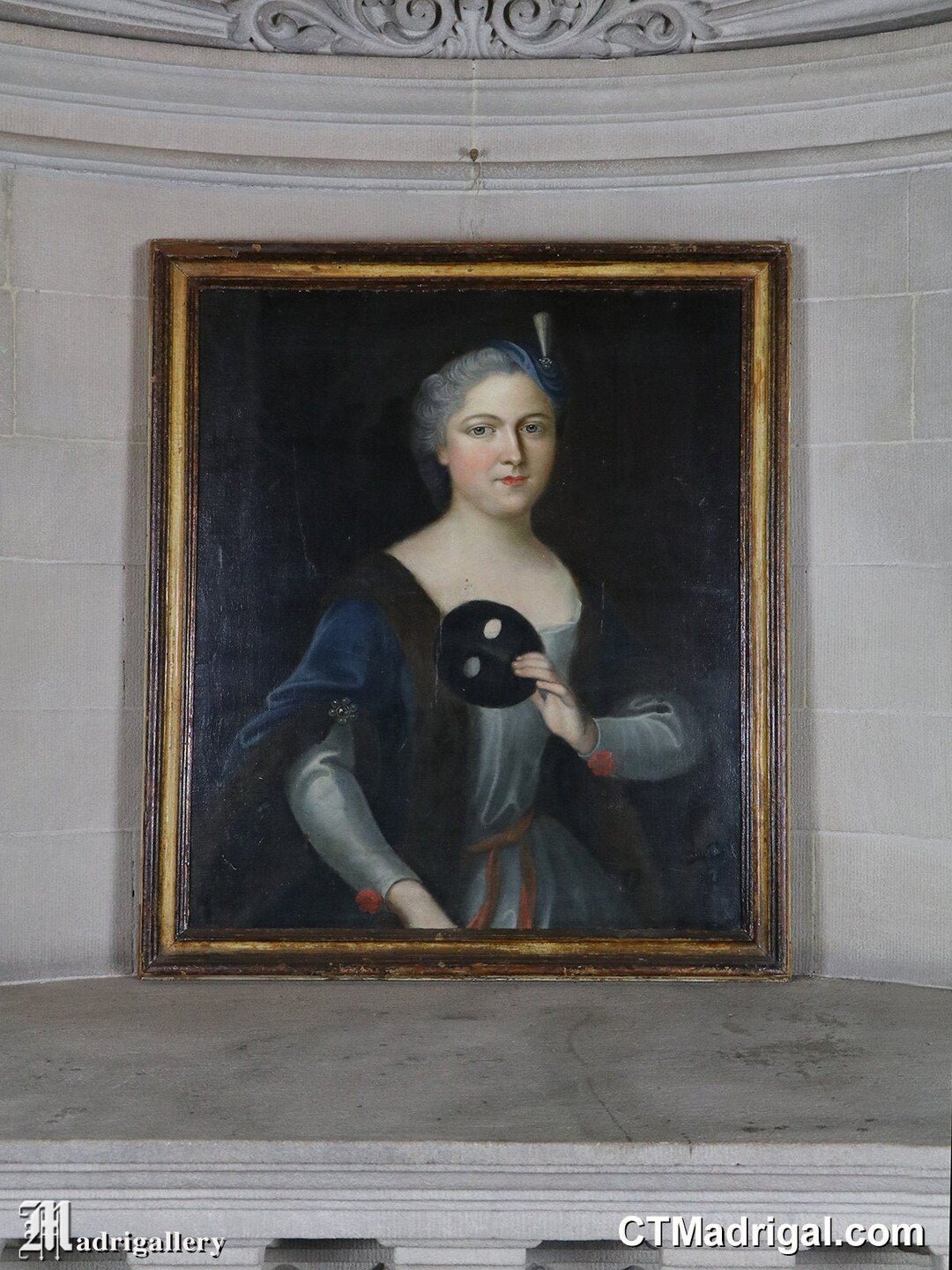 Large Antique Georgian Regency Oil Portrait Painting on Board Beautiful ...