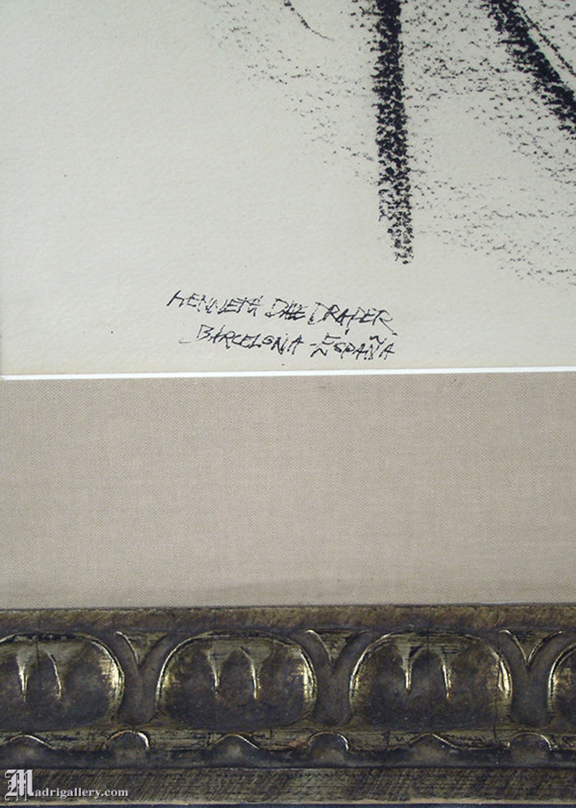 Monumental Portrait Drawing, Shrouded Character W/ Haunting Gaze ...