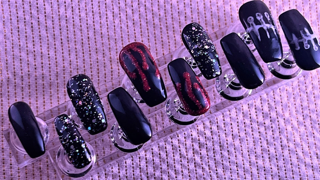 Dead by Daylight Themed Custom Gel Nail Set14 Pieces Glue/press on ...