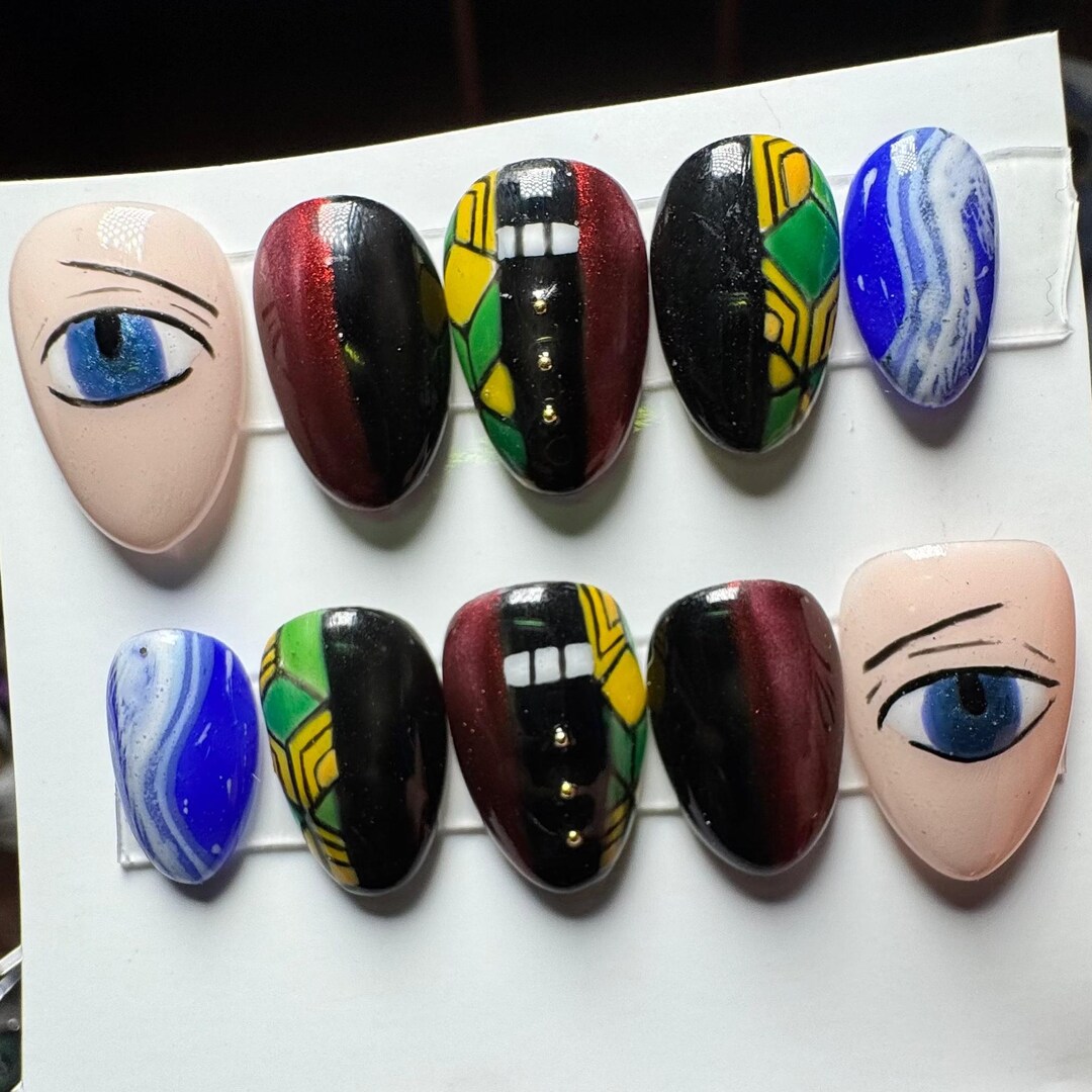 Water Demon Fighter | Anime Series | Press-on Nail Set - Etsy