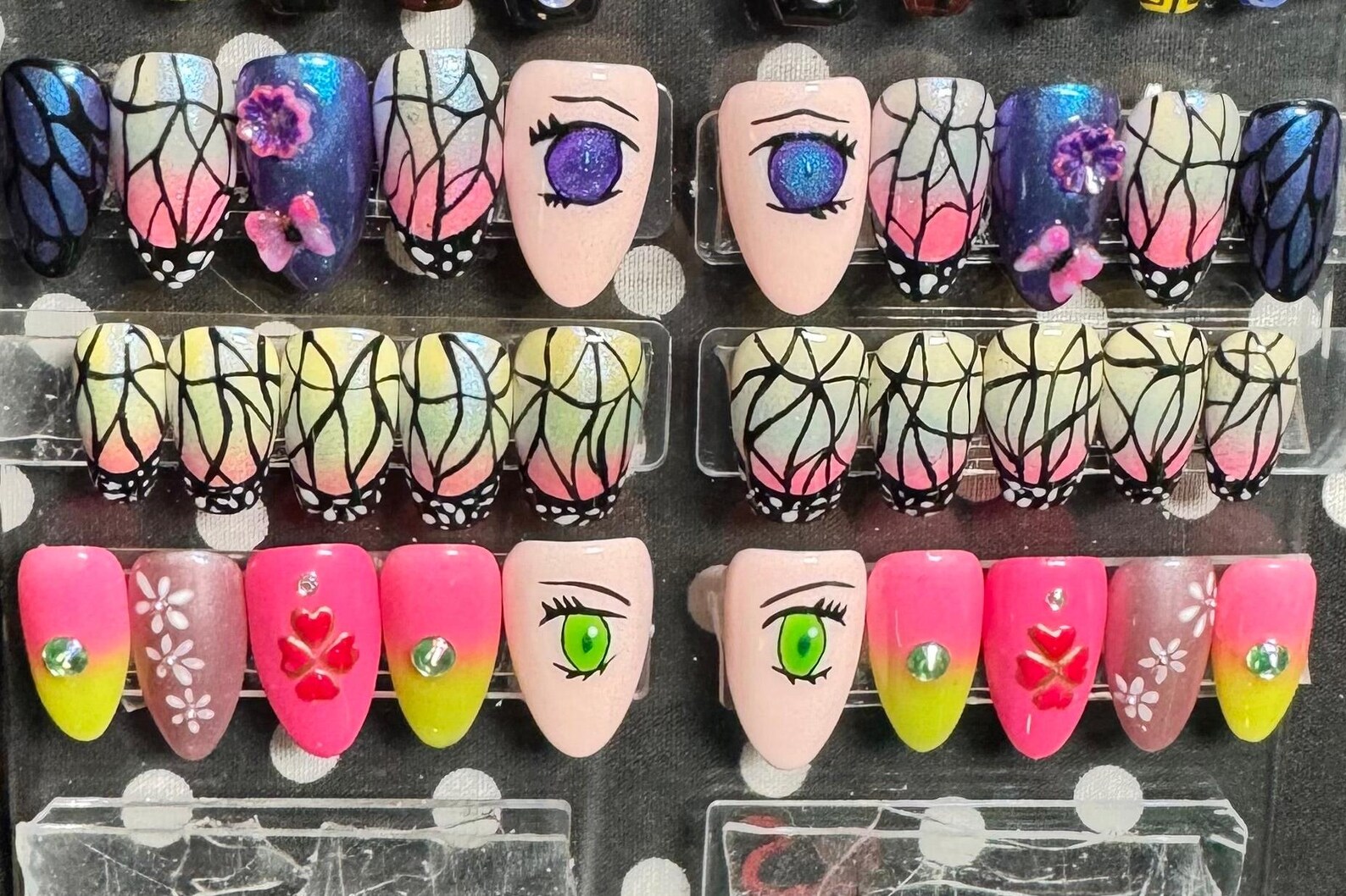 Butterfly Demon Fighter (simple) | Anime Series | Press-on Nail Set - Etsy