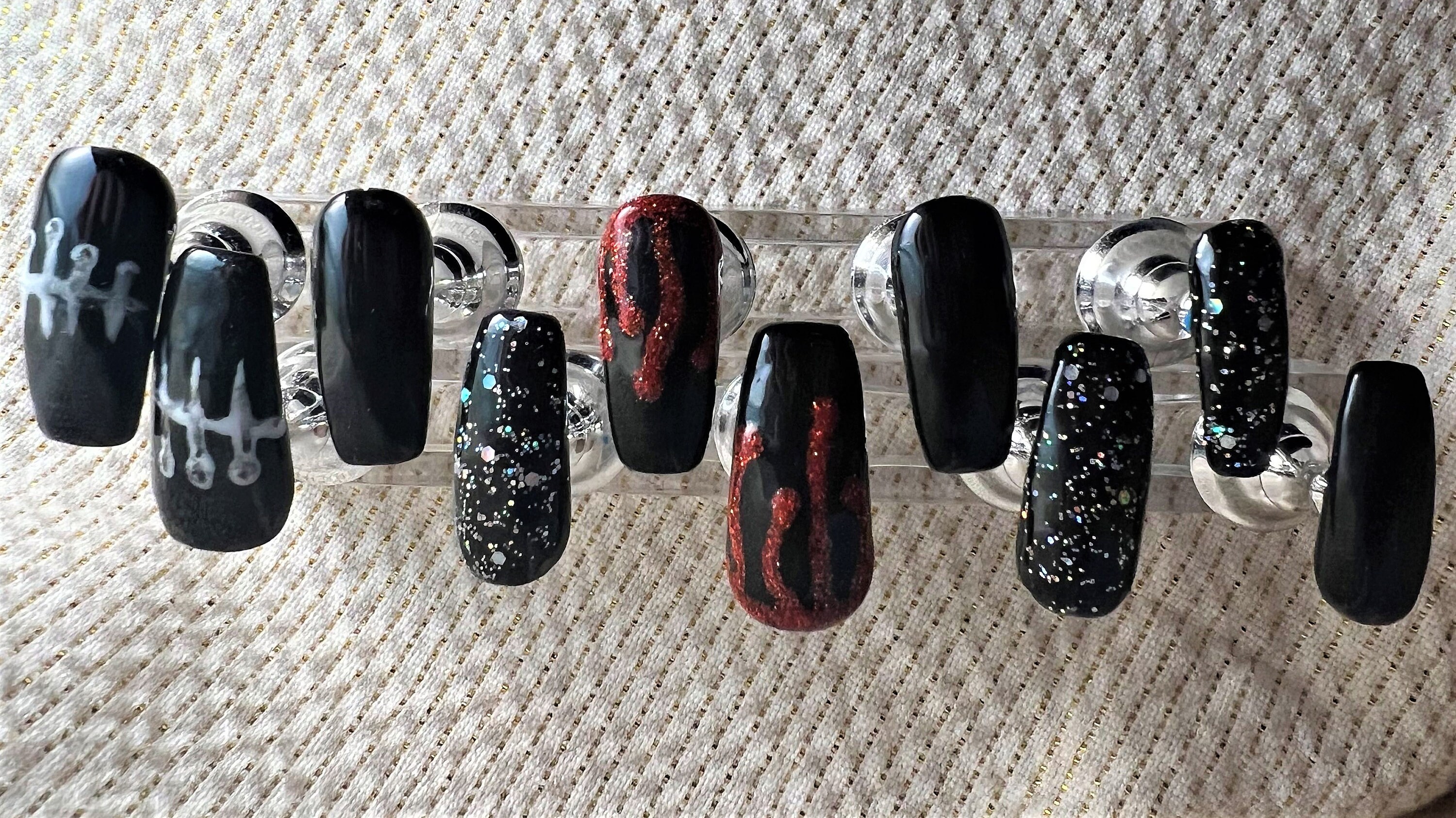 Dead by Daylight Themed Custom Gel Nail Set14 Pieces Glue/press on ...