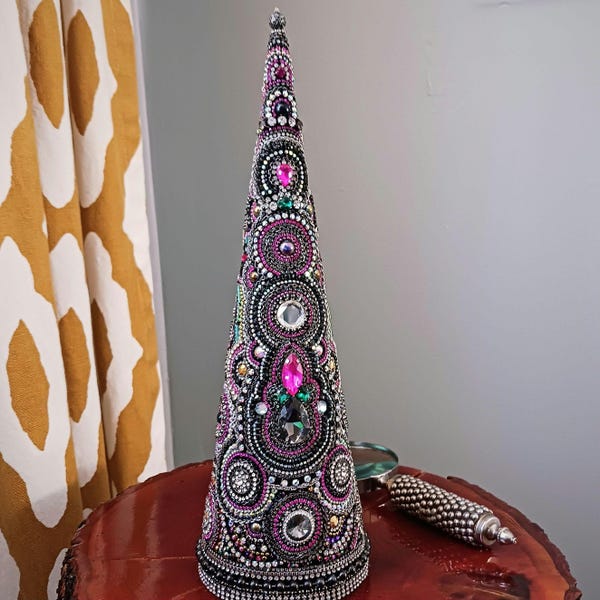Jeweled Cone Tree - Etsy