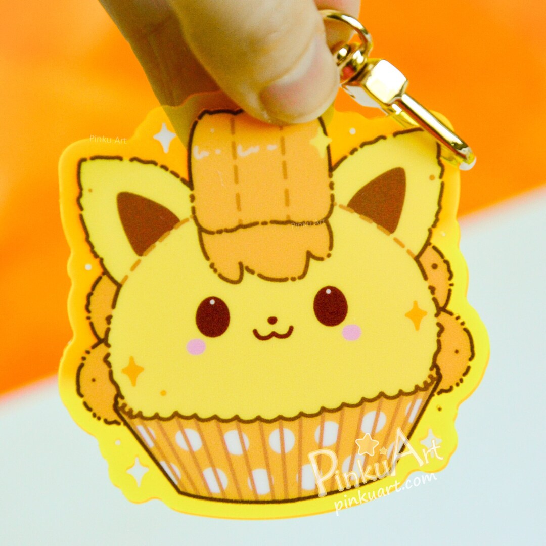 Lemon Fox Mochi TO GO Kawaii Acrylic Anime Keychain, Double Sided - Etsy