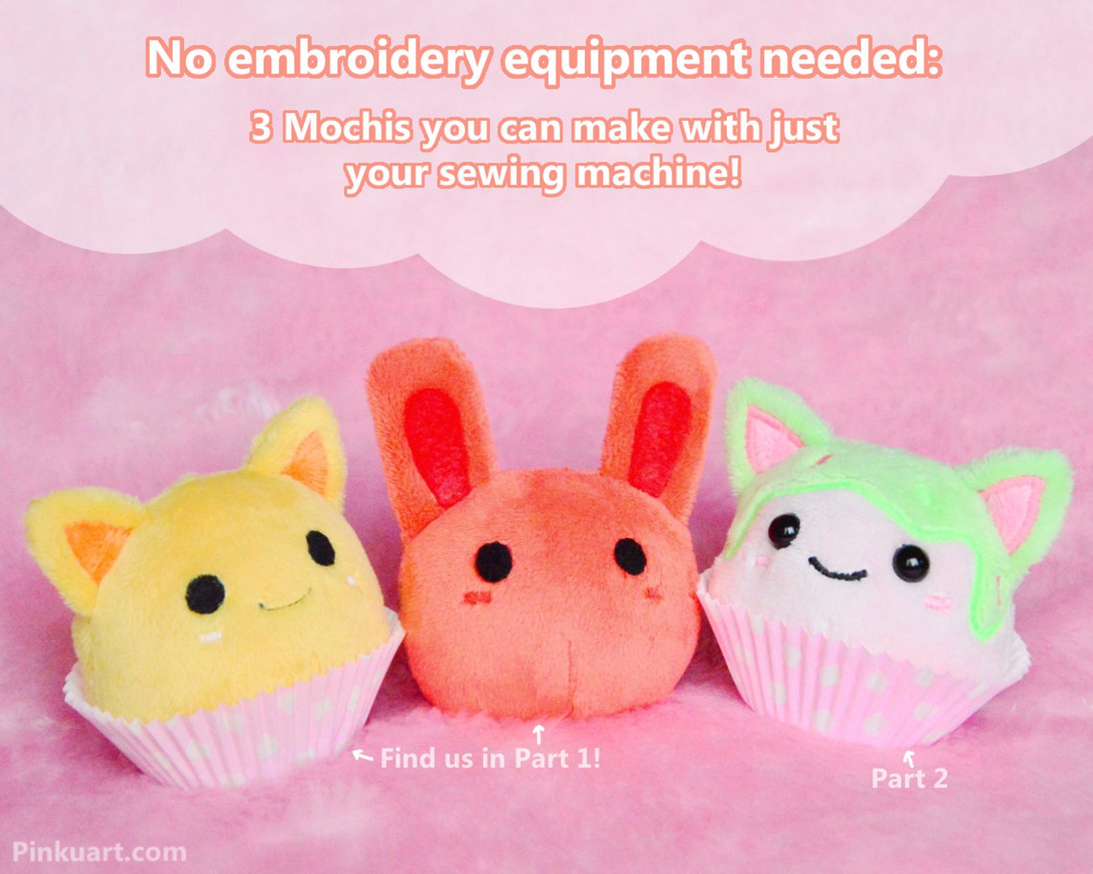 Mochi Plush Sewing Pattern Tutorial Book .PDF Embroidery | Etsy