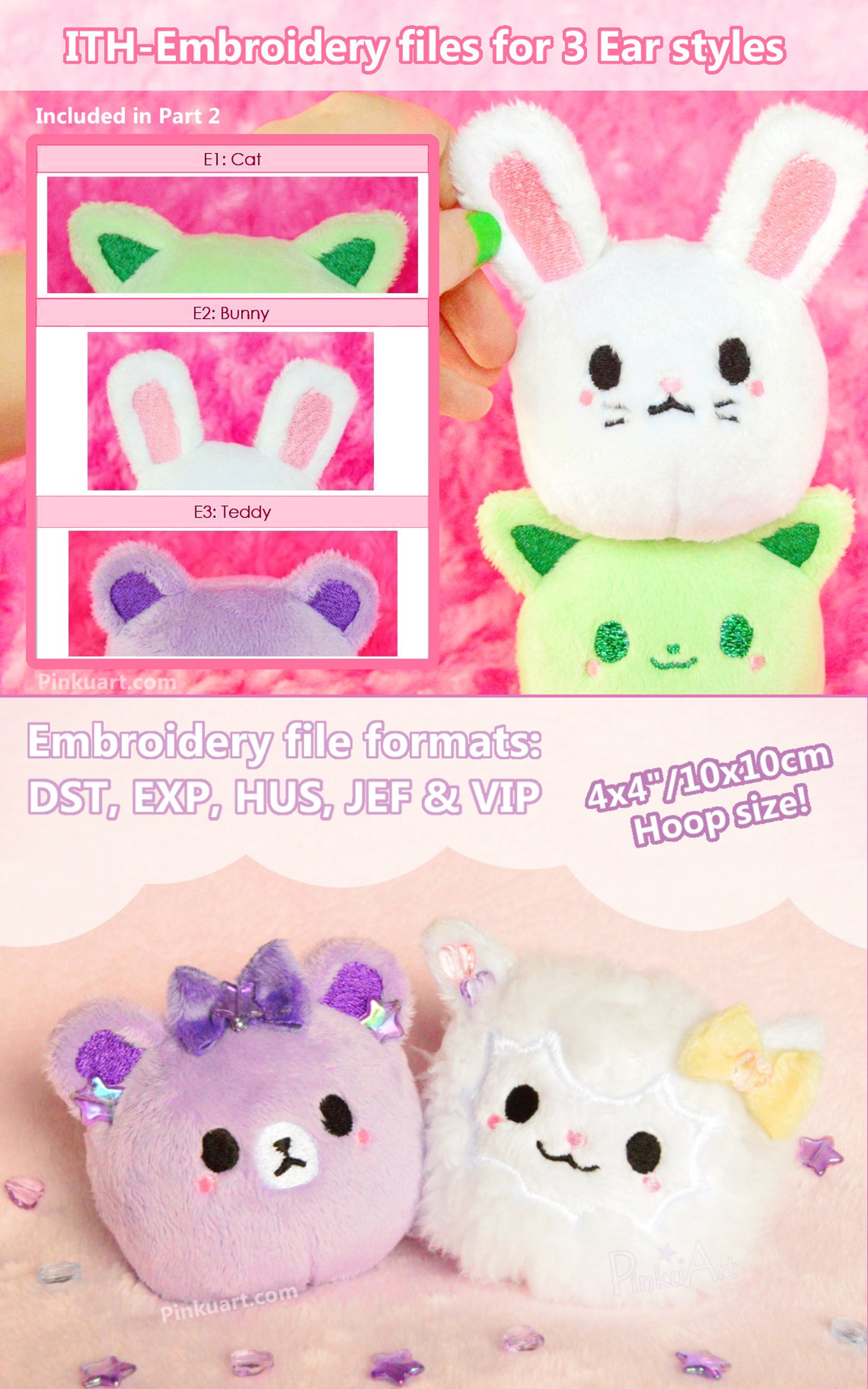 Mochi Plush Sewing Pattern Tutorial Book .PDF Embroidery - Etsy