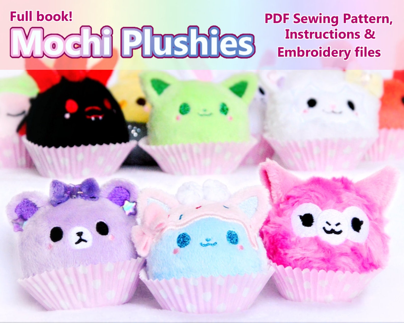Mochi Plush Sewing Pattern Tutorial Book .PDF Embroidery | Etsy