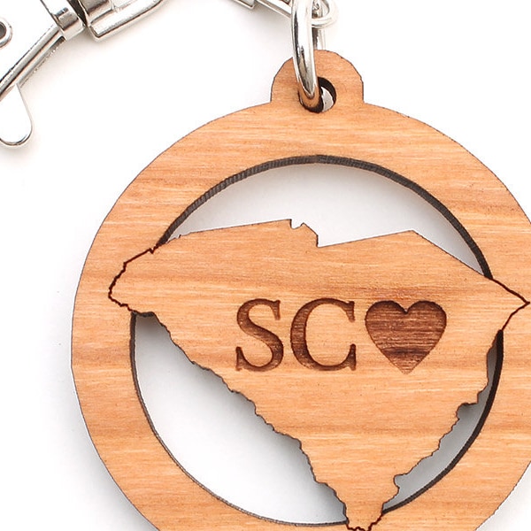 South Carolina Keychain - Etsy