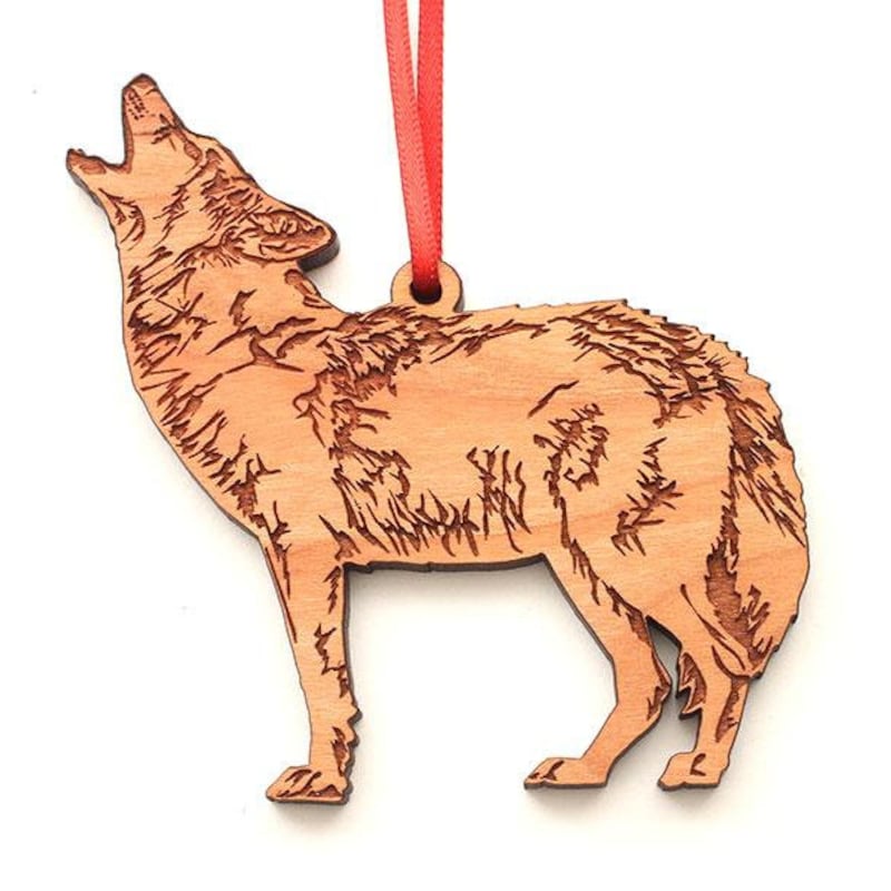 Wooden Howling Coyote - Etsy
