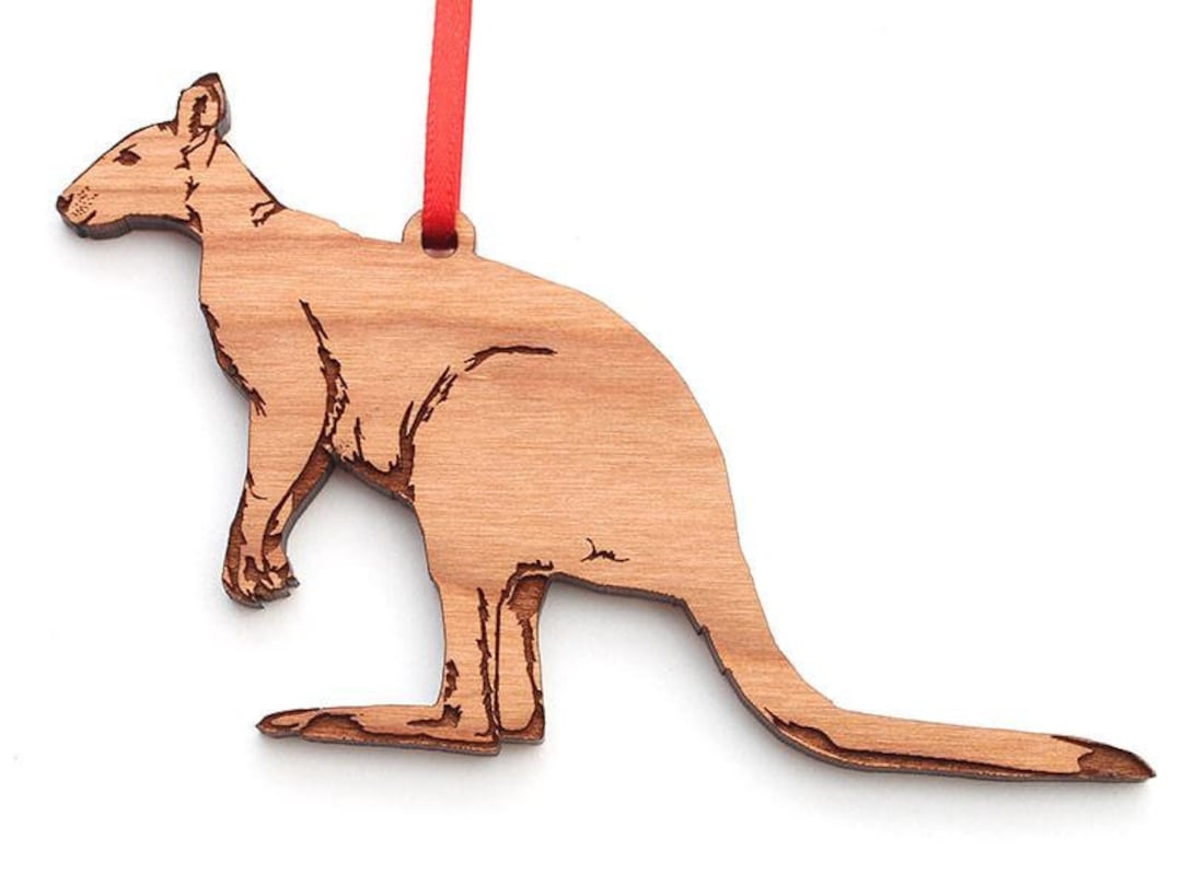 Wallaby Ornament - Cute Wallaby From Down Under Wood Ornament - Etsy