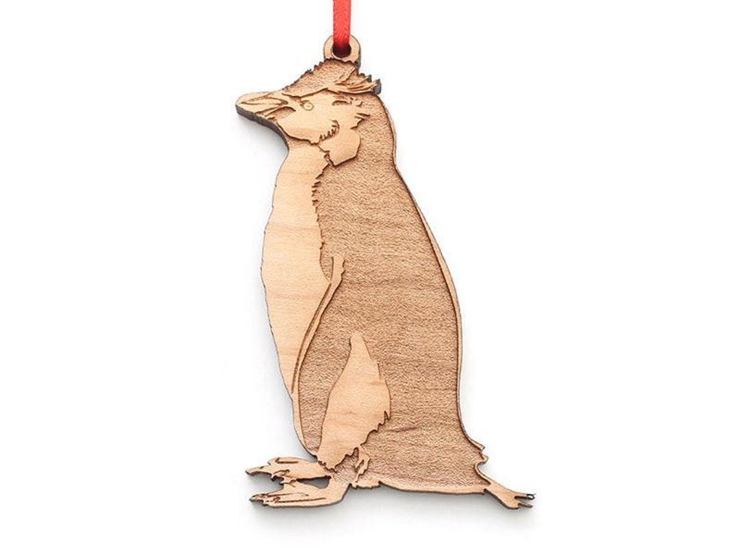Rockhopper Penguin - Adorable Rockhopper Penguin Wood Ornament - Etsy