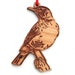 Robin Ornament Carved Wooden American Robin Christmas Ornament Black ...