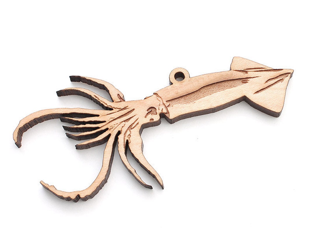 Squid Christmas Ornament - Sea Creature Collection From Nestled Pine ...
