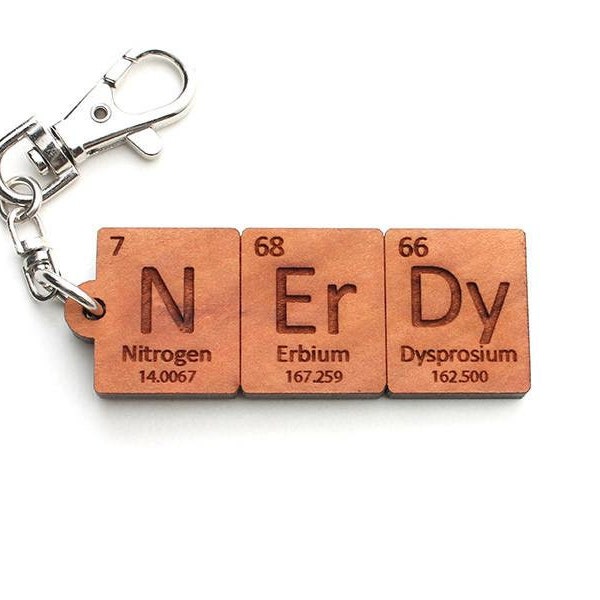 Geeky Keychain - Etsy