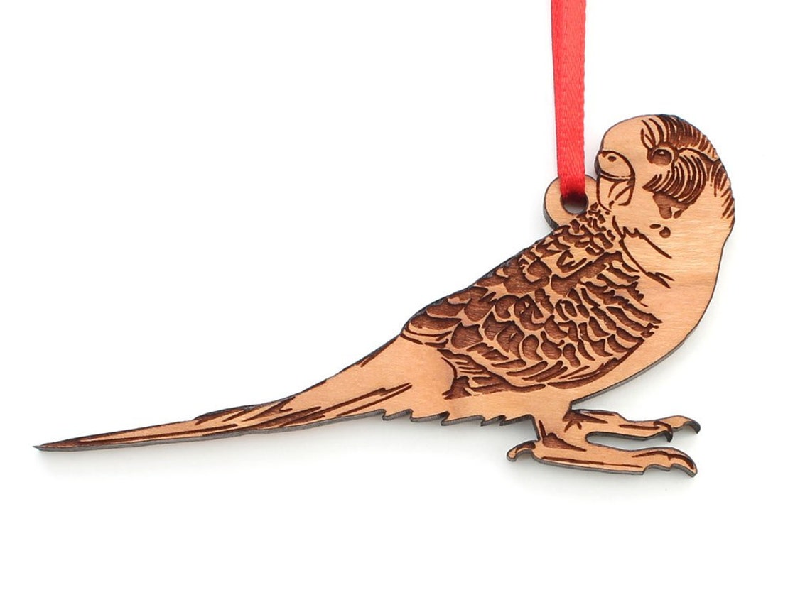 Budgie Parakeet Ornament Realistic Wooden Carved Budgerigar - Etsy