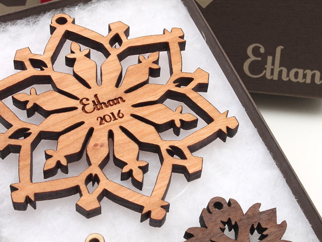 Detailed Snowflake Personalized Christmas Gifts From Nestled Pines ...