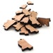 Michigan-lp MI Mini Wood Charms - State Cutout Jewelry and Craft ...