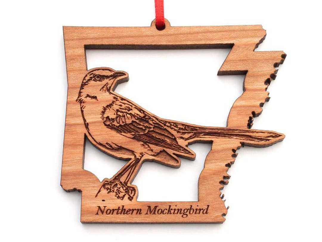 Arkansas State Bird Northern Mockingbird Ornament - the Many-tongued ...