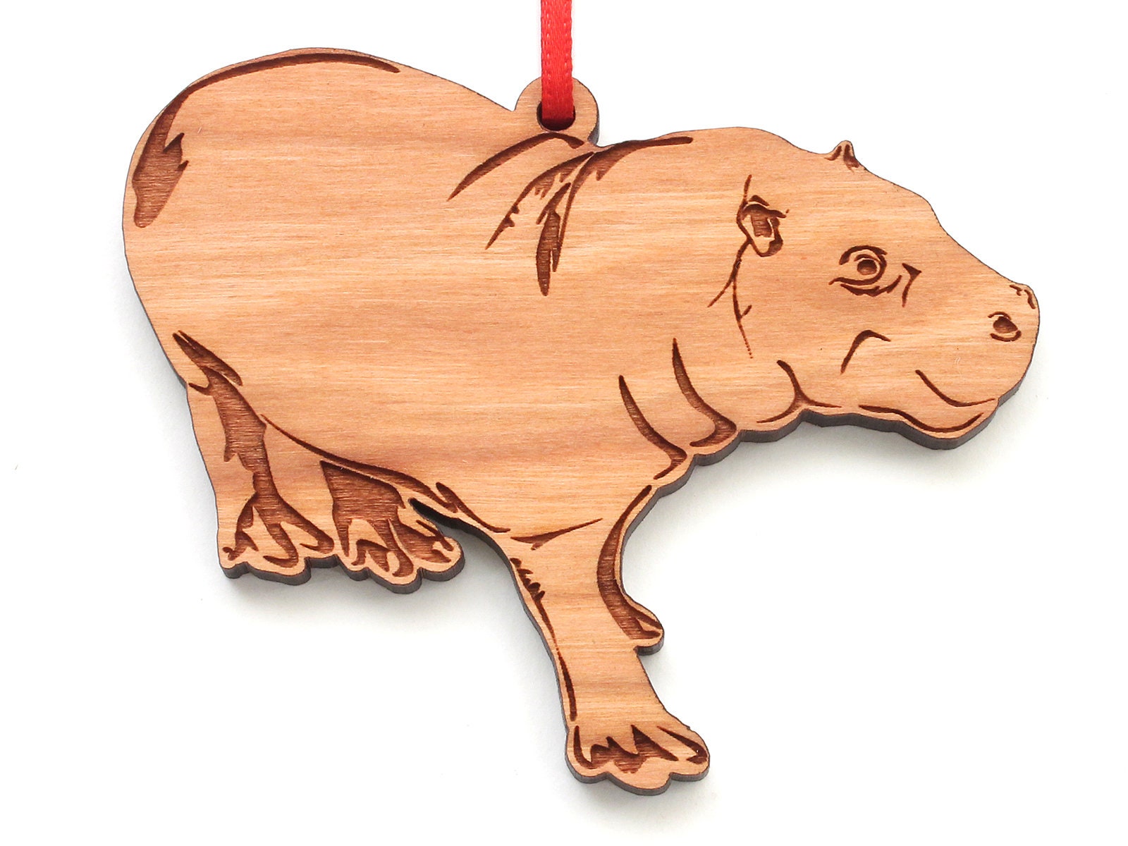 Pygmy Hippopotamus Ornament West African Pygmy Hippo Black | Etsy