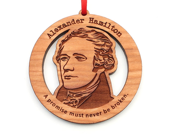 Alexander Hamilton Christmas Ornament Wood Hamilton Ornament - Etsy