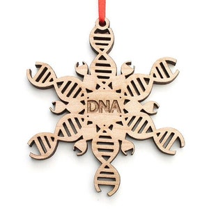 DNA Snowflake Ornament Cleverly Aligned DNA Strands Into | Etsy