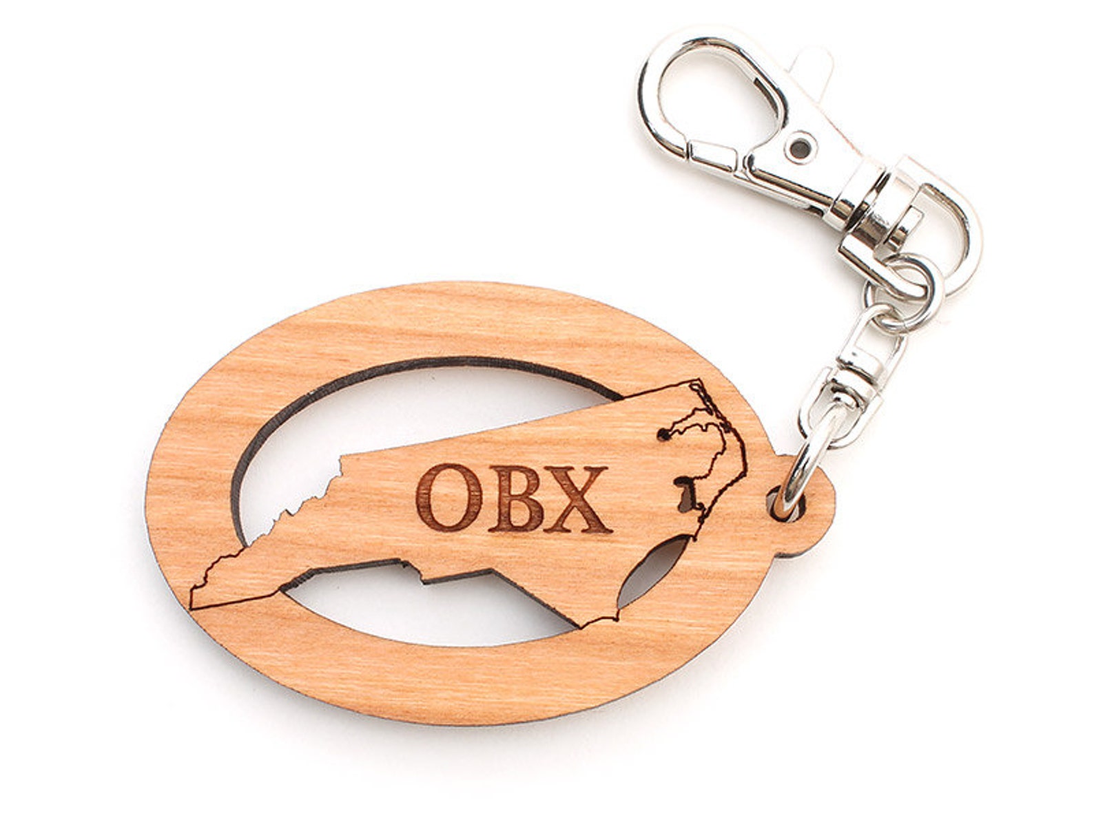 OBX Outer Banks North Carolina Key Chain Clip by Nestled Pines - Etsy