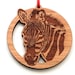 Red Panda Face Ornament Lesser Panda Engraved Black Cherry Wood ...