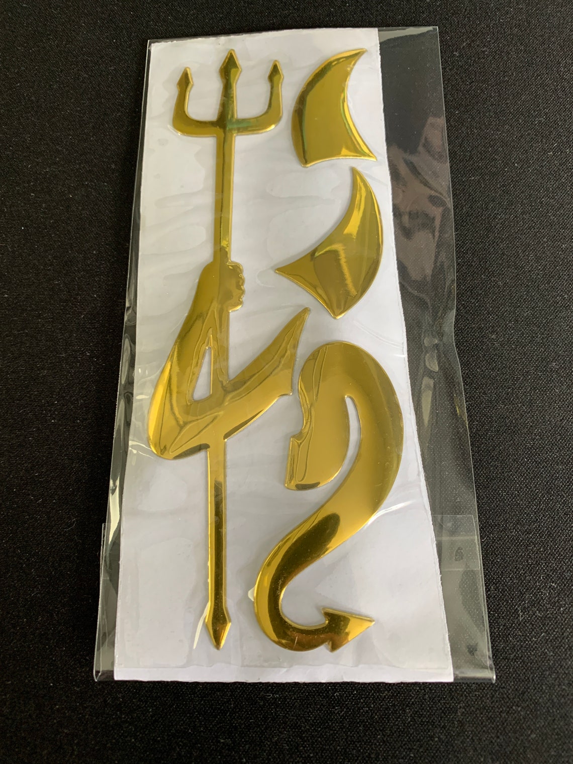 3D Chrome Devil Decal Car Custom Demon Stickers W/ Horns | Etsy