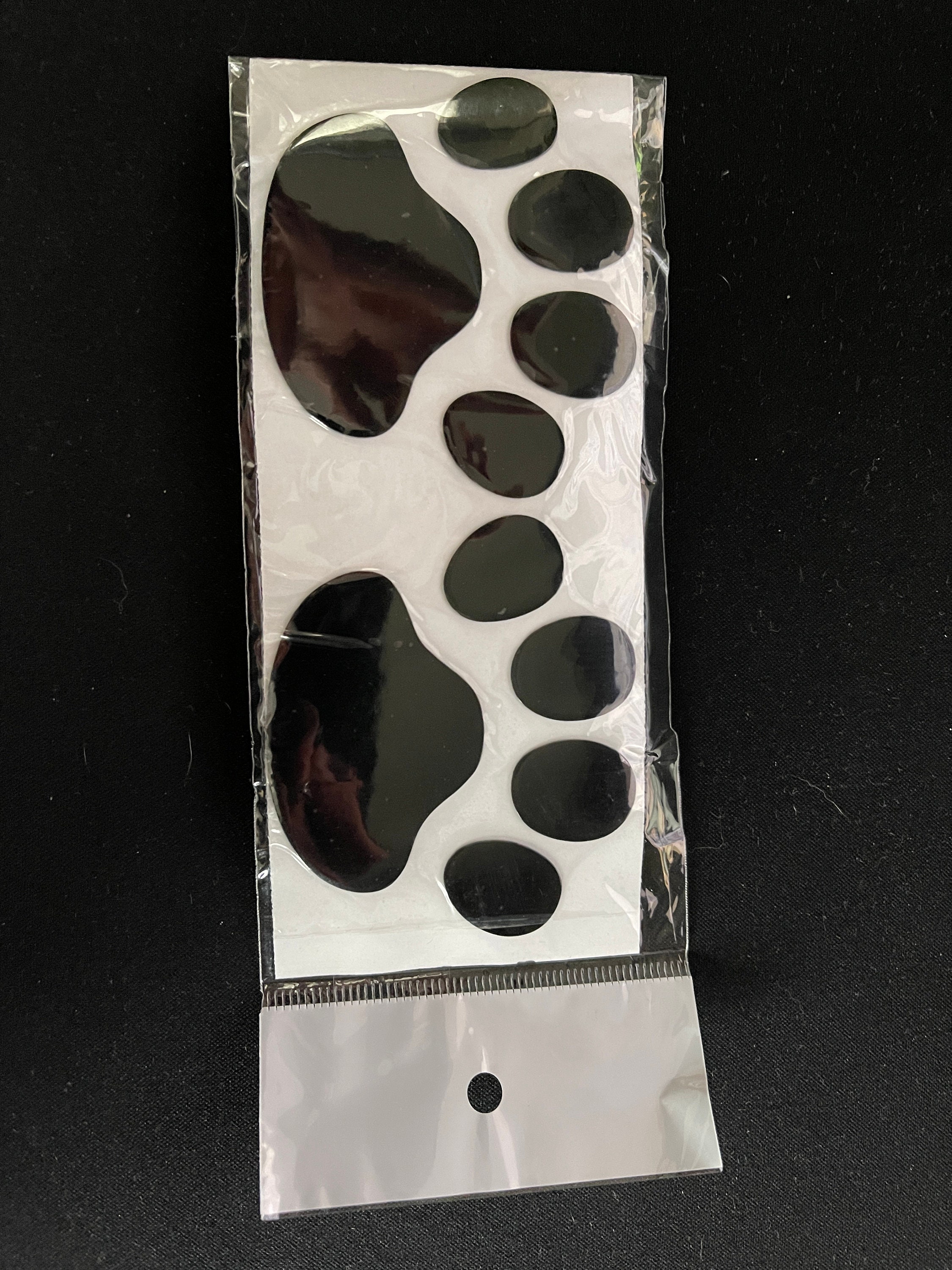 3D Chrome Dog Paw Footprint Sticker Decal Auto Car Emblem Decal ...