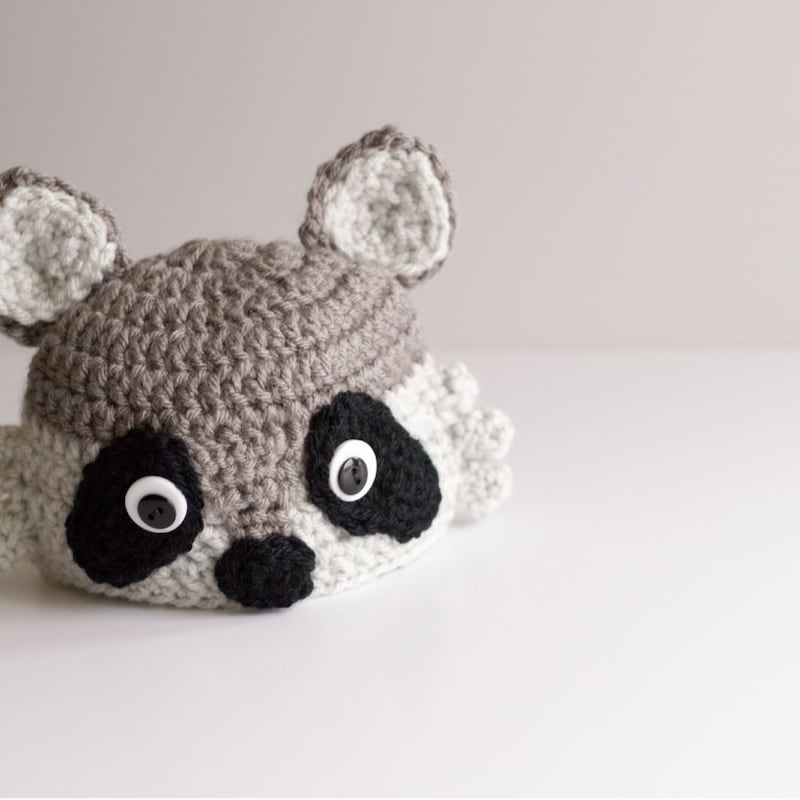 Raccoon Hat - Etsy