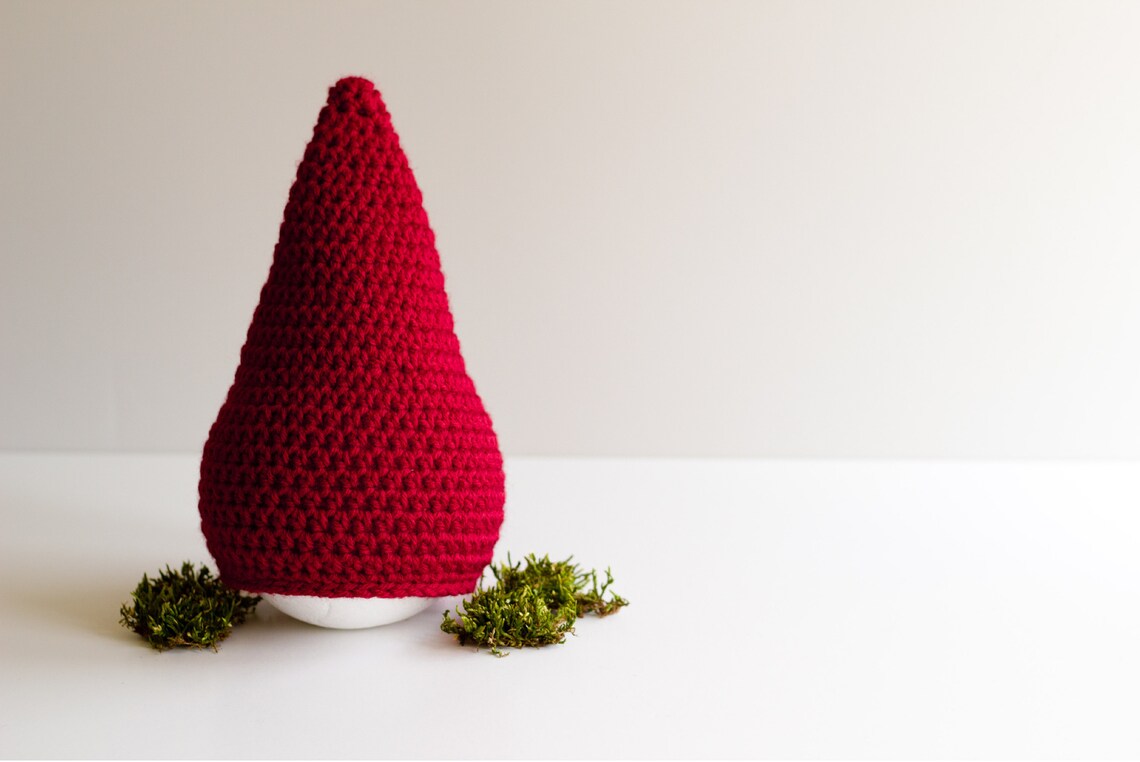 READY TO SHIP Red Gnome Hat Sizes Newborn to Toddler | Etsy