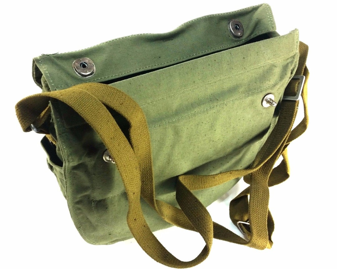 Soviet Russian Gas Mask PBF Olive Canvas Carrying Bag Hard Cover. EO-19 ...
