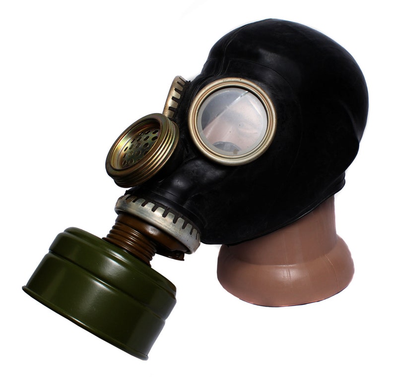 Gp 5 Black Gas Mask Soviet Russian Military New Old Stock - Etsy