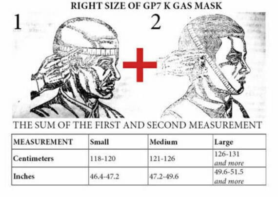 Soviet Russian gas mask GP-7. Black rubber. Kemira sa… - Gem