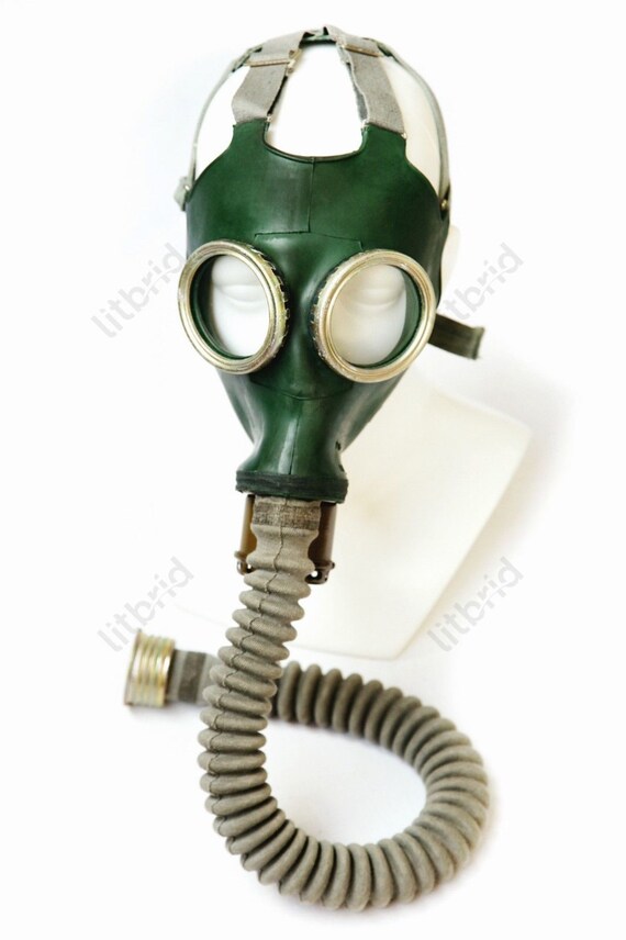 Gas Mask. Vintage Green Gas Mask GP-4. Soviet Gas Mask G-4. - Etsy