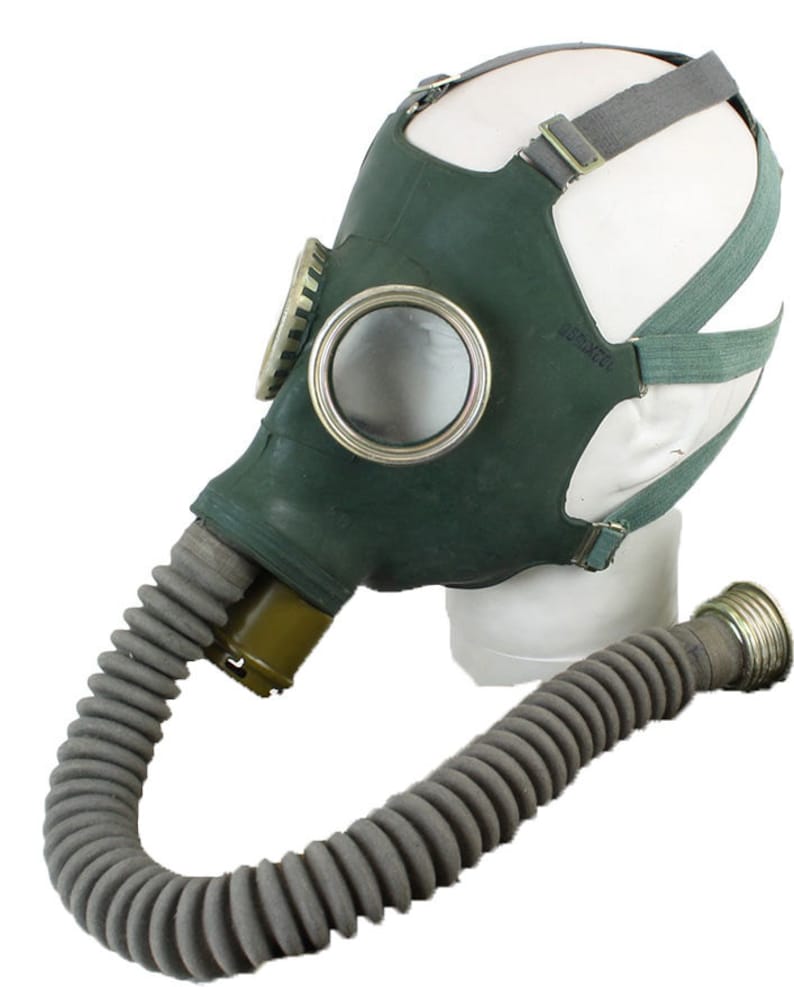 Gas Mask. Vintage Green Gas Mask GP-4. Soviet Gas Mask G-4. - Etsy