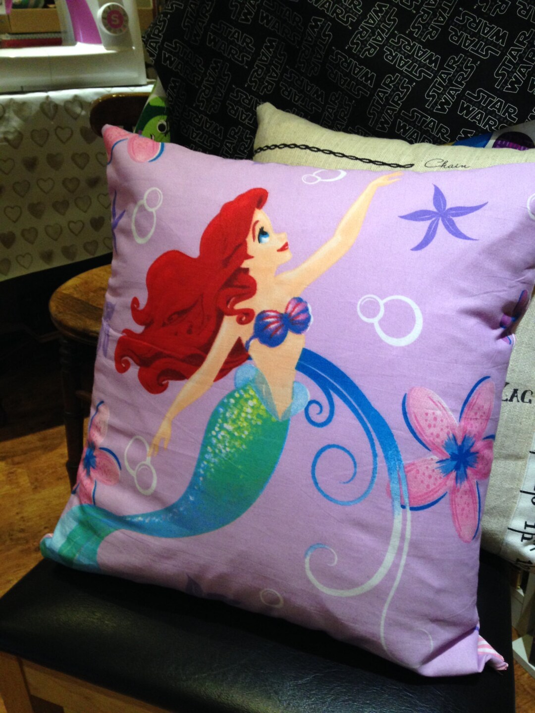 Charactears Ariel / Mermaid Cushion Cover - Etsy