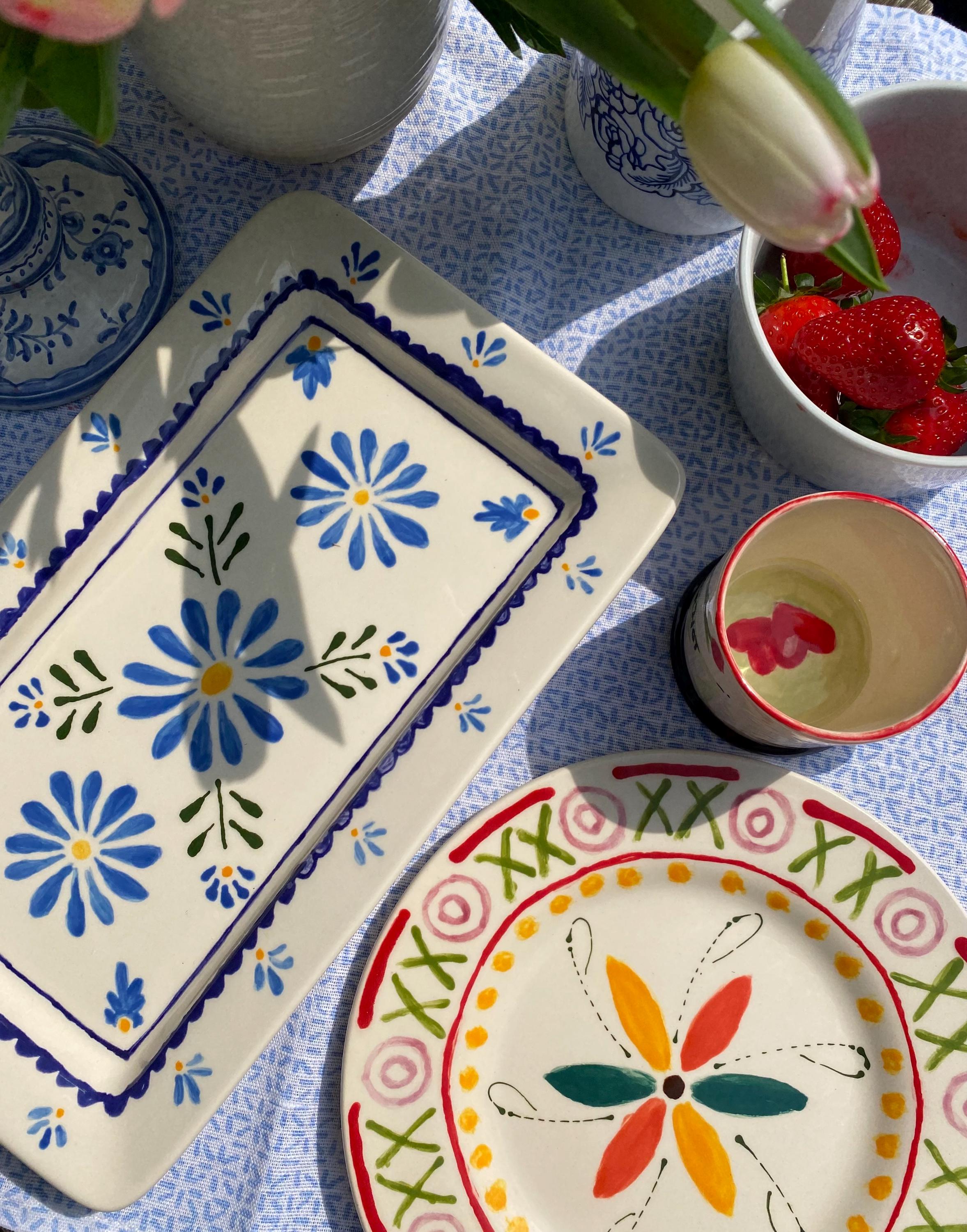 Hand Painted Serving Platter or Decorative Tray - Etsy