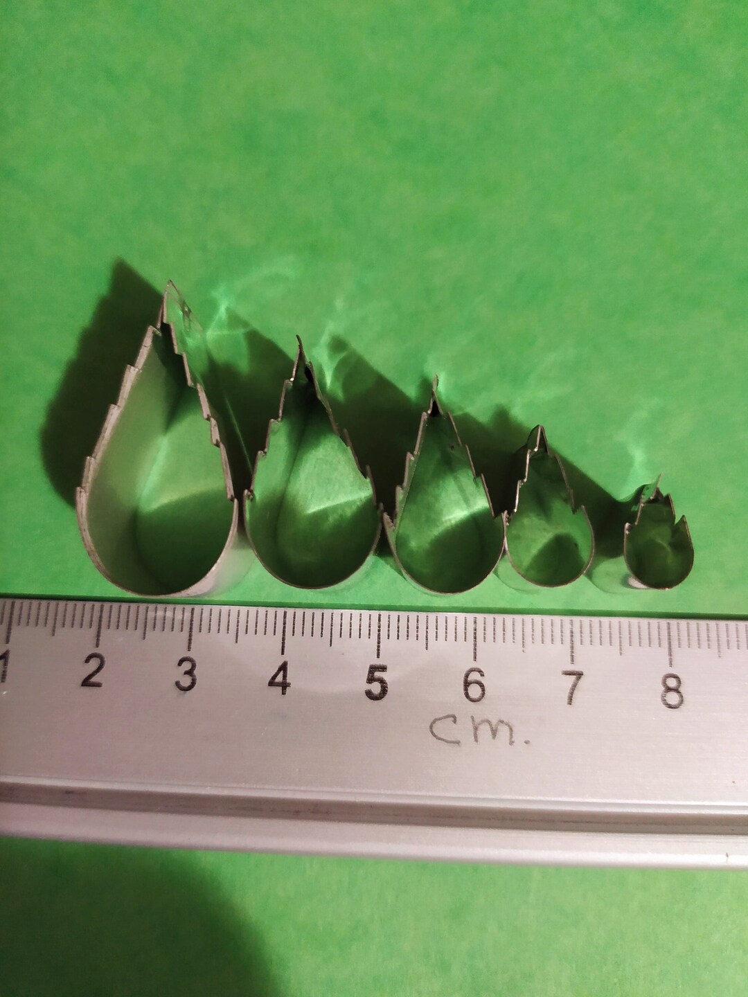 Set of 5 Rose Leaf Cutters, Different Sizes From 1 to 3 Cm. Ideal for ...