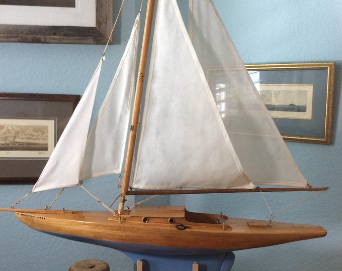 Rare "wianno Senior" Sloop Schooner, Sailboat, C.A. 1970's J.F.K Crosby ...