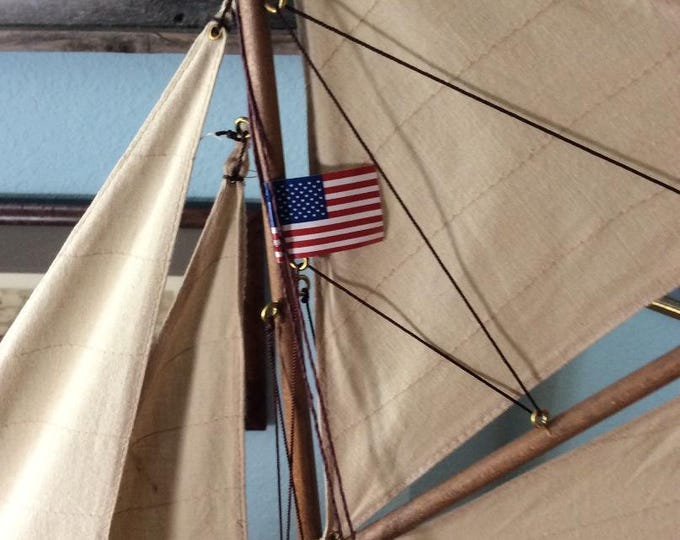 Vintage, Antique, 1970's Era Sloop Schooner, Sailboat, Restored - Etsy