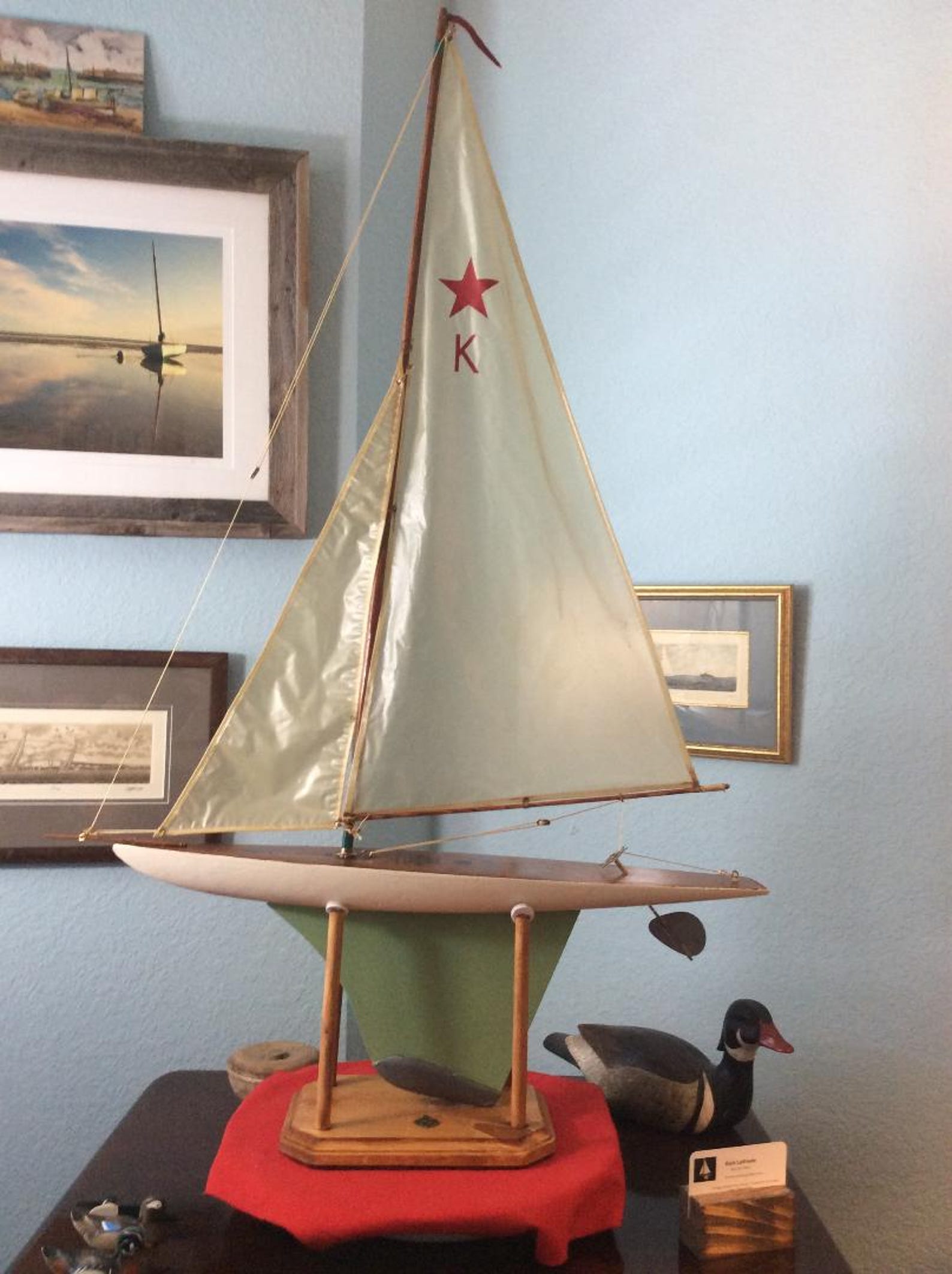 Rare, Jacrim Keystone Pond Boat, C.a. 1950's Fully Authentic, Restored ...