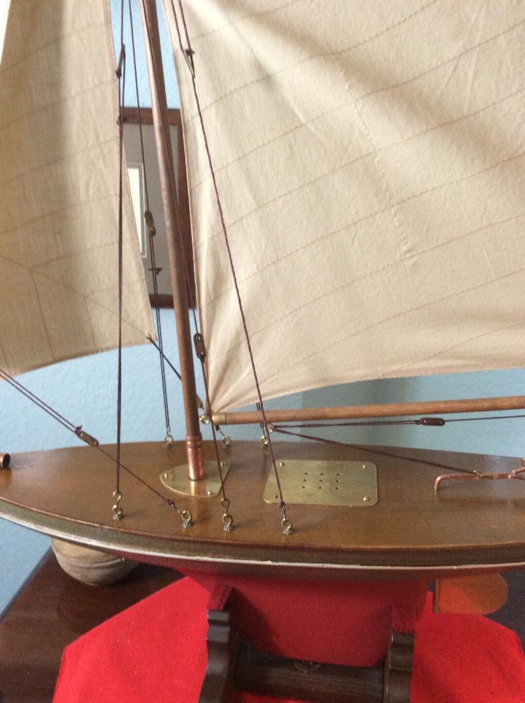 Vintage, Antique, 1970's Era Sloop Schooner, Sailboat, Restored - Etsy