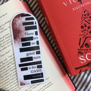 Victor & Sydney Bookmark Vicious V.e.schwab - Etsy