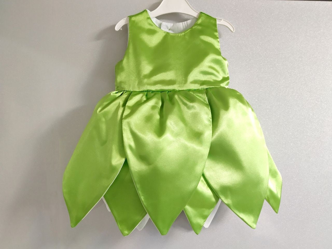 Perfect Tink Inspired Fairy Birthday Outfit, Satin Tinkerbell Baby ...