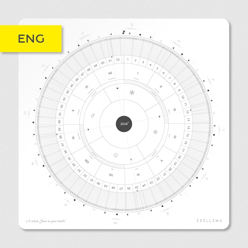 2021 Lunar Calendar - Etsy