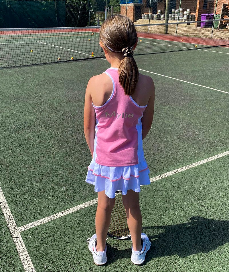 Wimbledon Tennis Clothes Outfit Tennis Skirt Girls Junior Tennis Wear ...