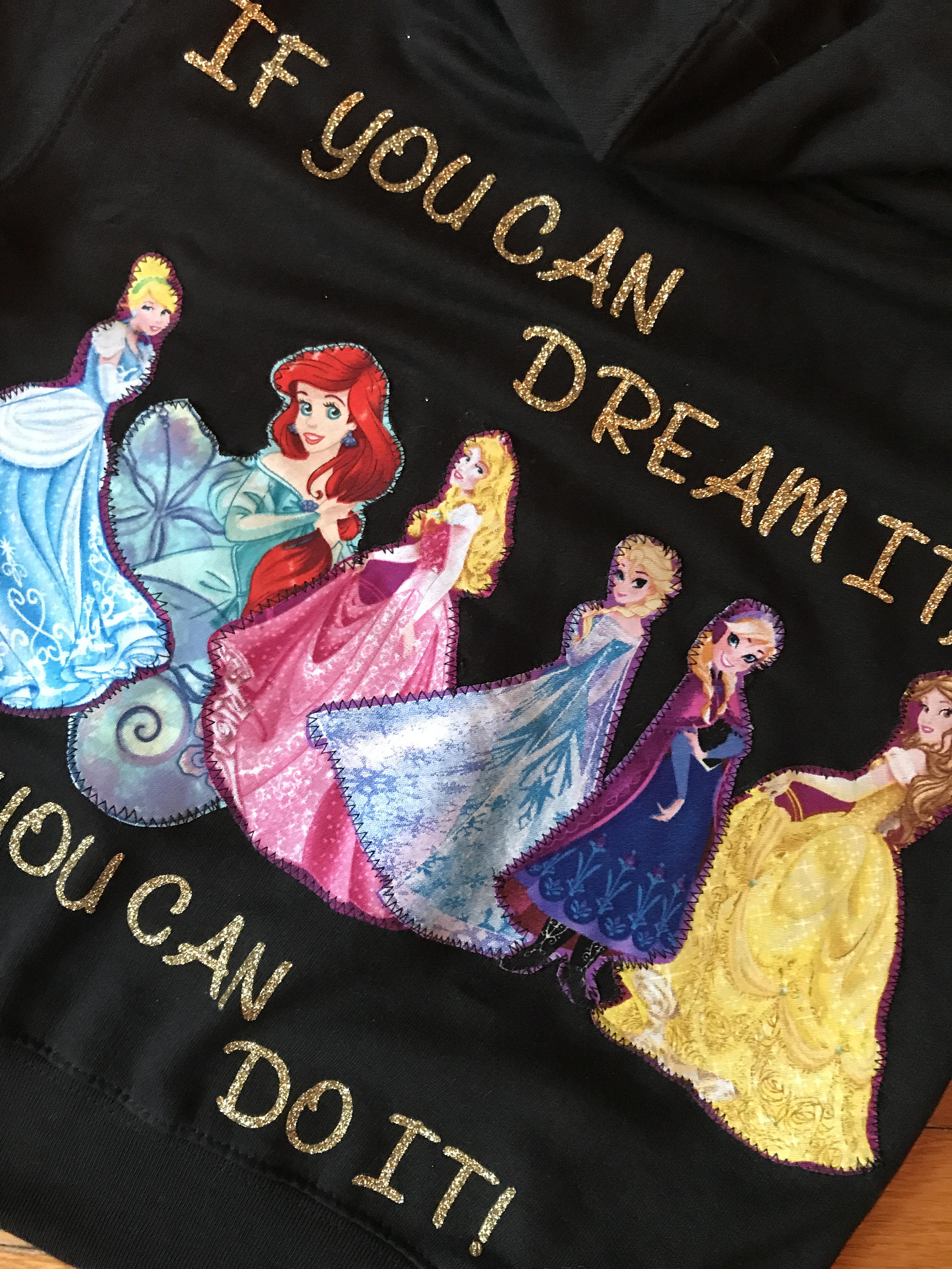 Dream Big Princess Princess Disney Princesses Hooded Zip up | Etsy